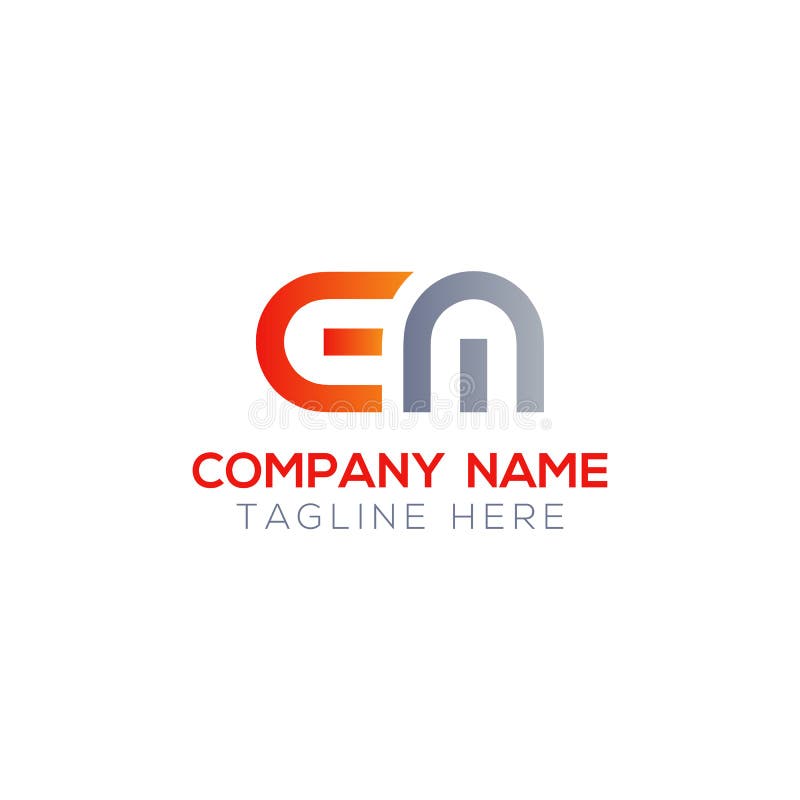 Initial EM Letter Logo with Creative Modern Business Typography Vector ...