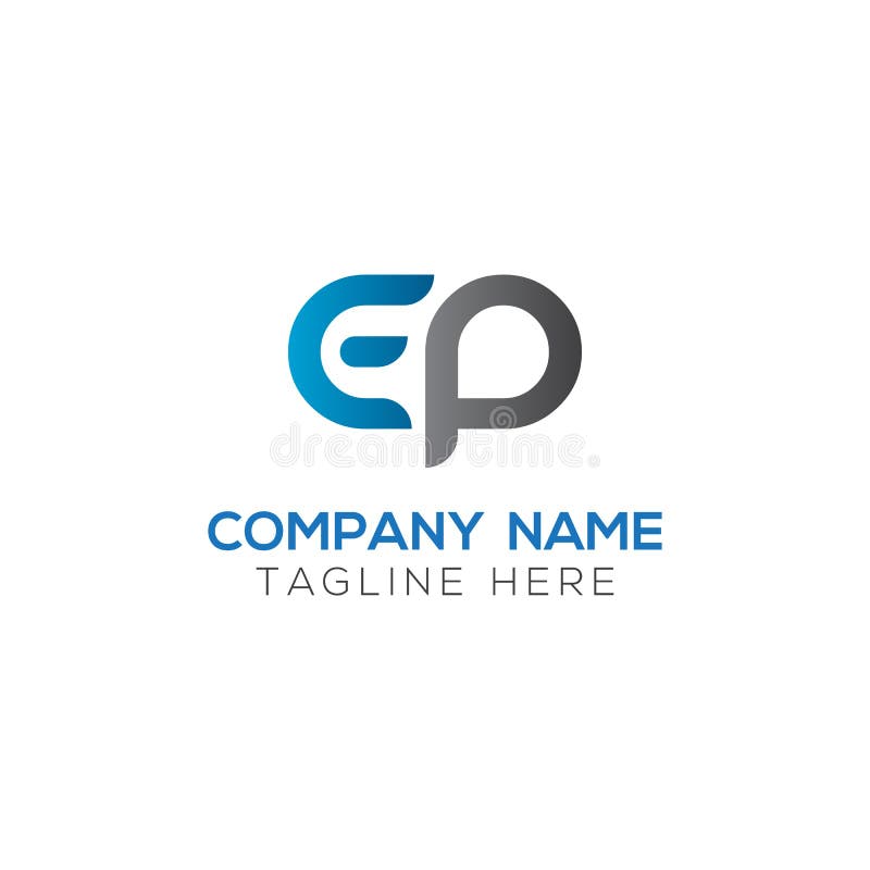 Initial EP Letter Logo with Creative Modern Business Typography Vector ...