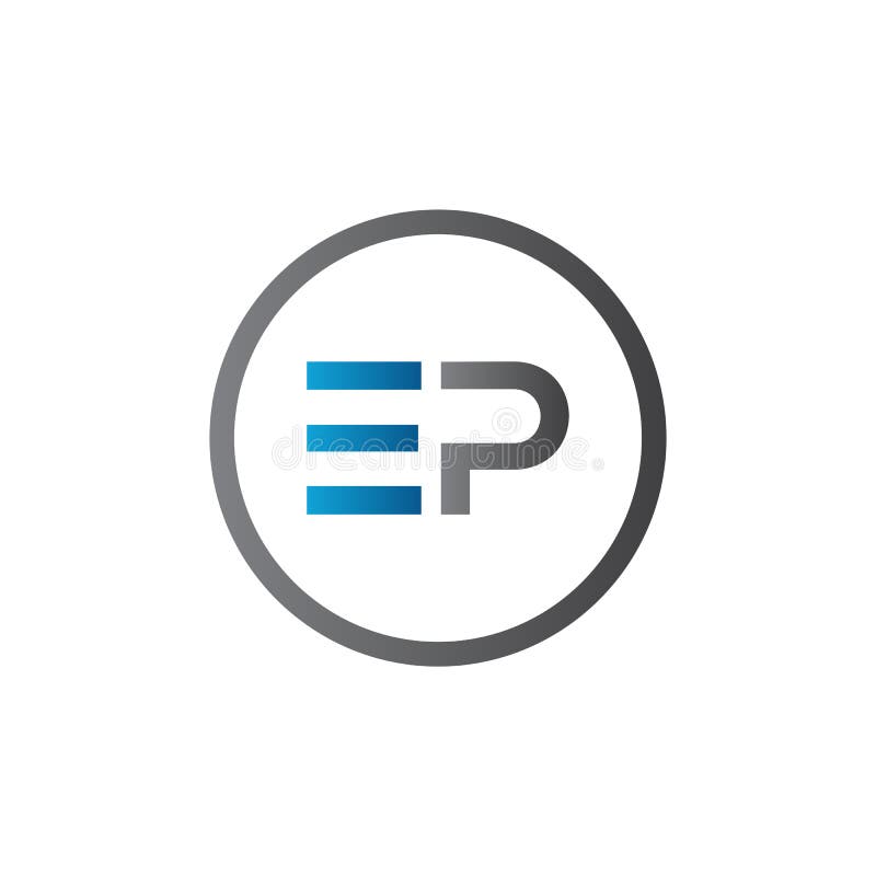 Initial EP Letter Logo with Creative Modern Business Typography Vector ...