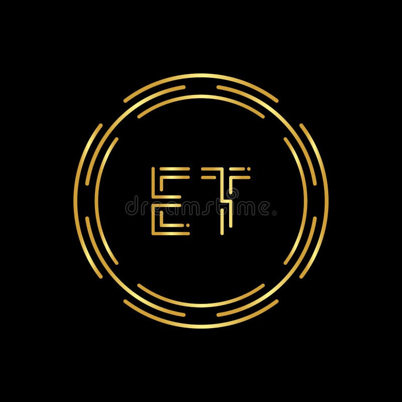 Initial ET Letter Logo with Creative Modern Business Typography Vector ...