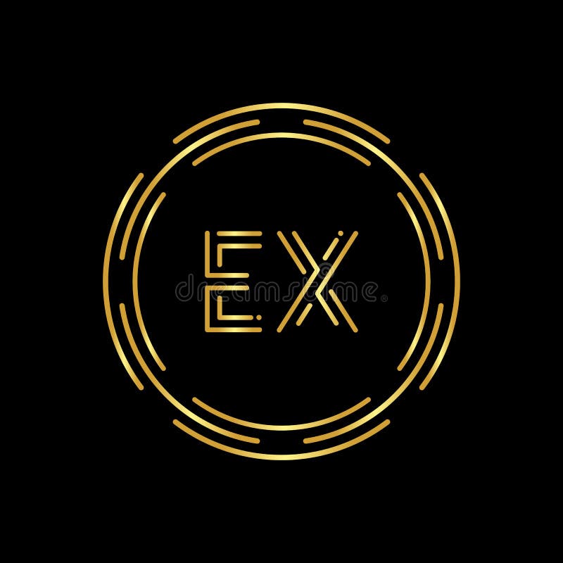 Initial EX Letter Logo with Creative Modern Business Typography Vector ...