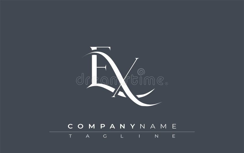 Initial EX Logo Design Vector Stock Vector - Illustration of template ...