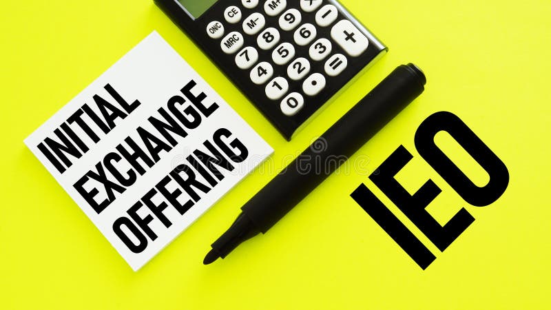 Initial Exchange Offering IEO is Shown Using the Text Stock Image ...