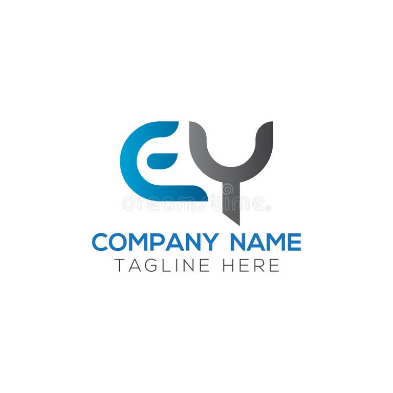 Initial EY Letter Logo with Creative Modern Business Typography Vector ...