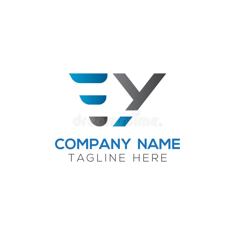 Initial EY Letter Logo with Creative Modern Business Typography Vector ...
