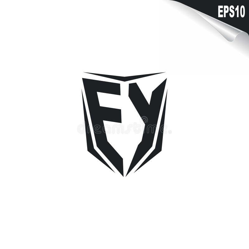 Initial EY Logo Design with Shield Style, Logo Business Branding Stock ...