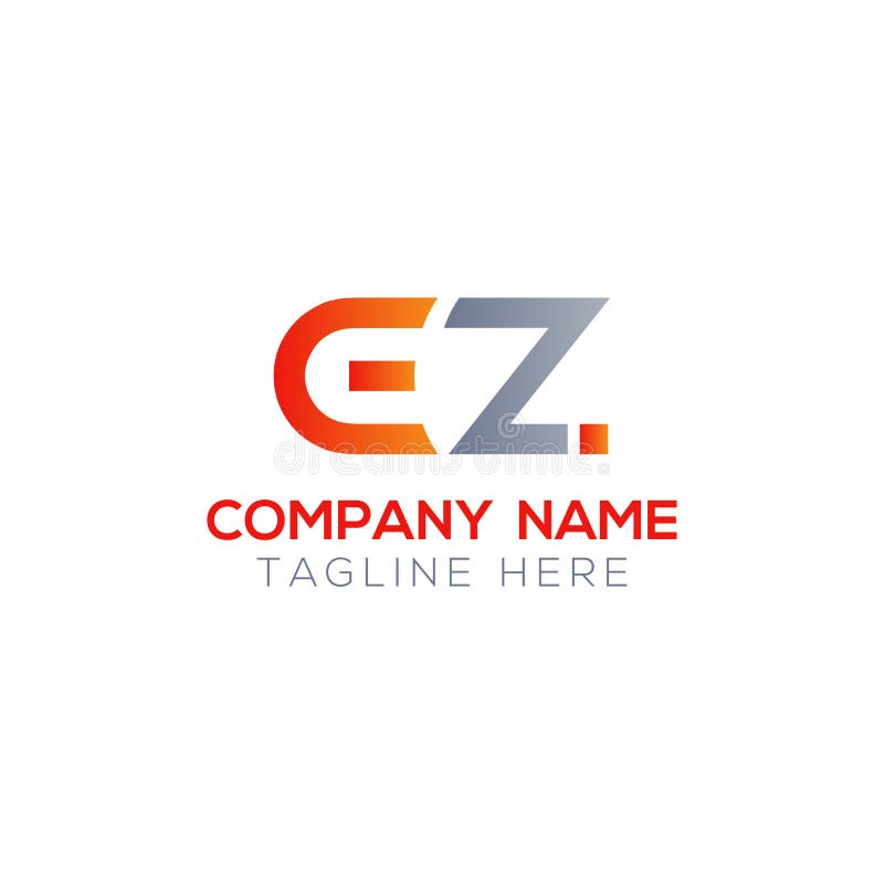 Initial EZ Letter Logo with Creative Modern Business Typography Vector ...