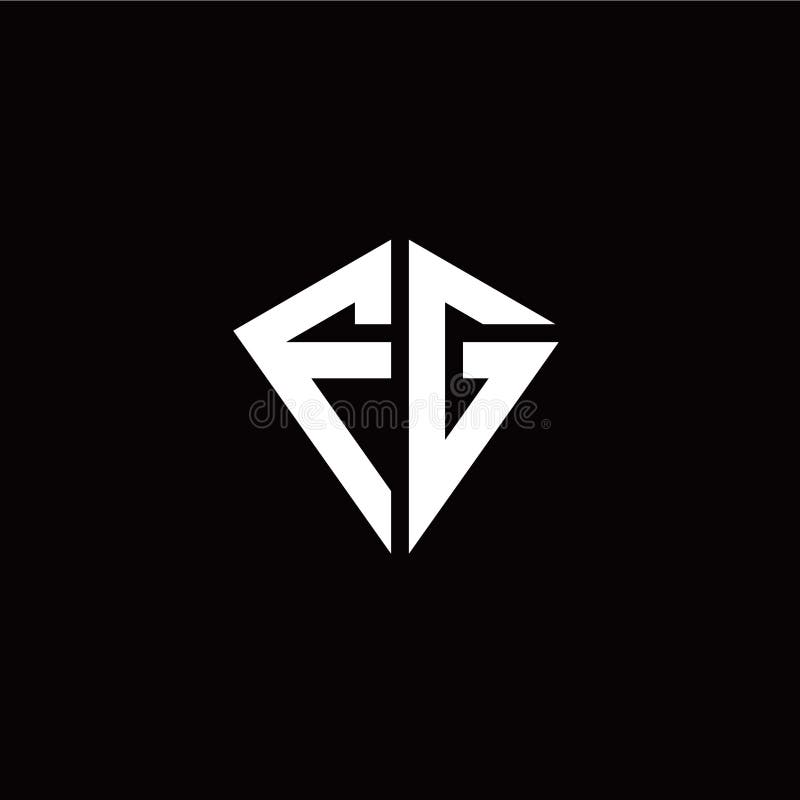 Initial F G Letter with Kite Modern Style Logo Template Vector Stock ...
