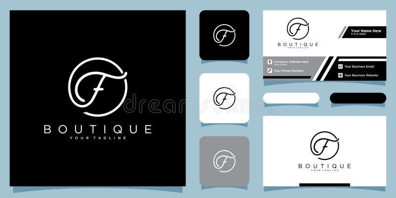 F Script Logo Stock Illustrations – 277 F Script Logo Stock ...