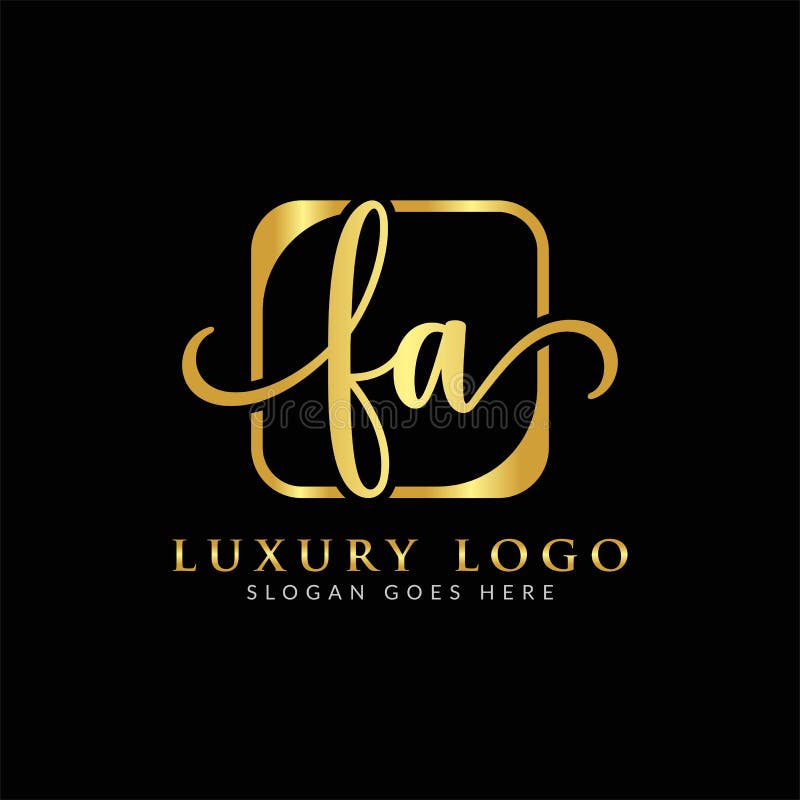 Initial FA Letter Logo with Creative Modern Business Typography Vector ...