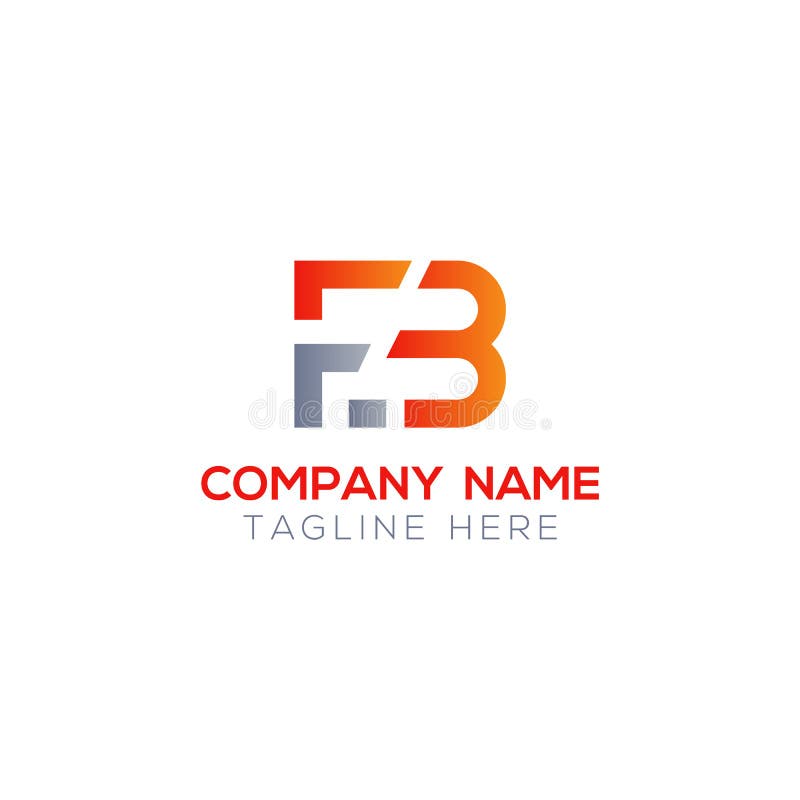Initial FB Letter Logo with Creative Modern Business Typography Vector ...