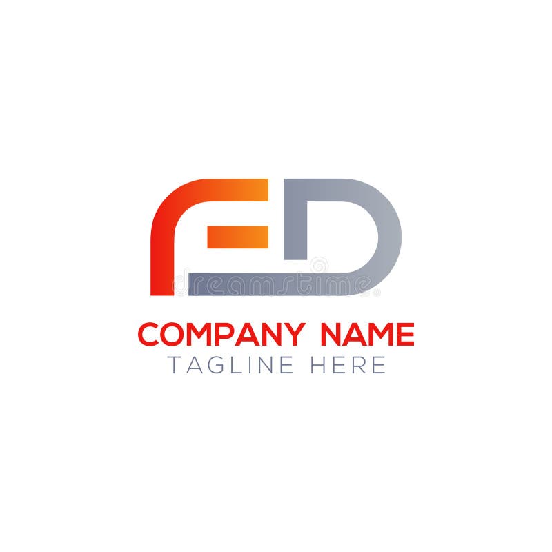 Initial FD Letter Logo with Creative Modern Business Typography Vector ...