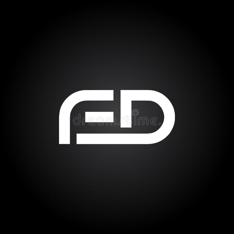 Initial FD Letter Logo with Creative Modern Business Typography Vector ...