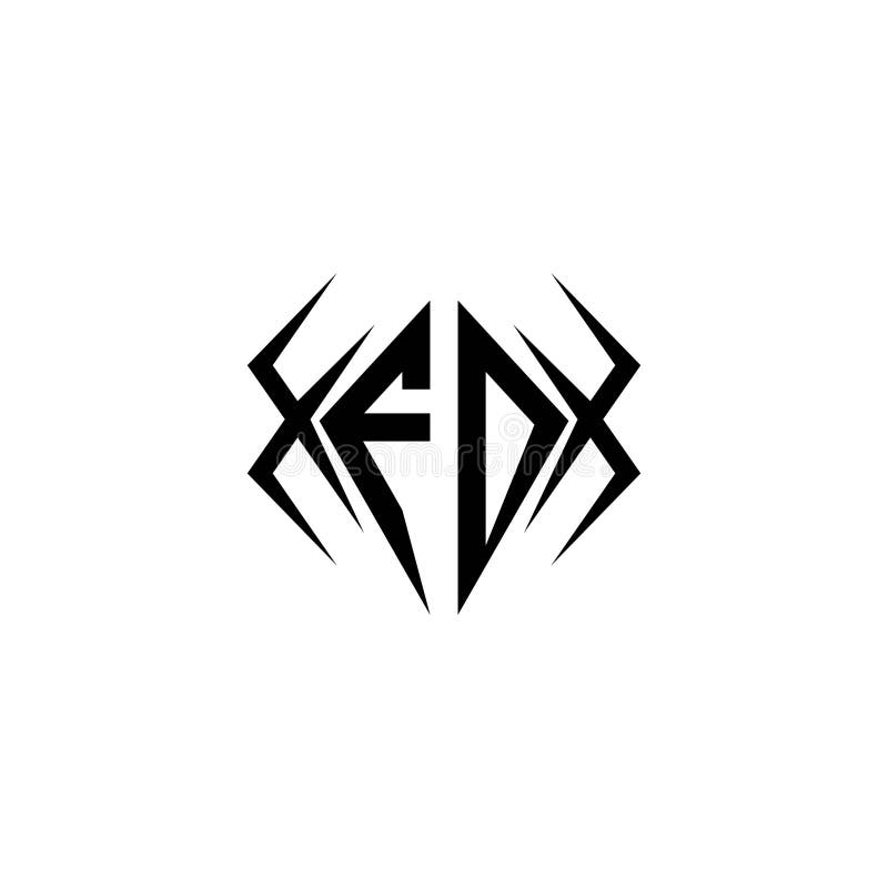 Initial FD Logo Design with Cool Style, Logo Business Branding Stock ...