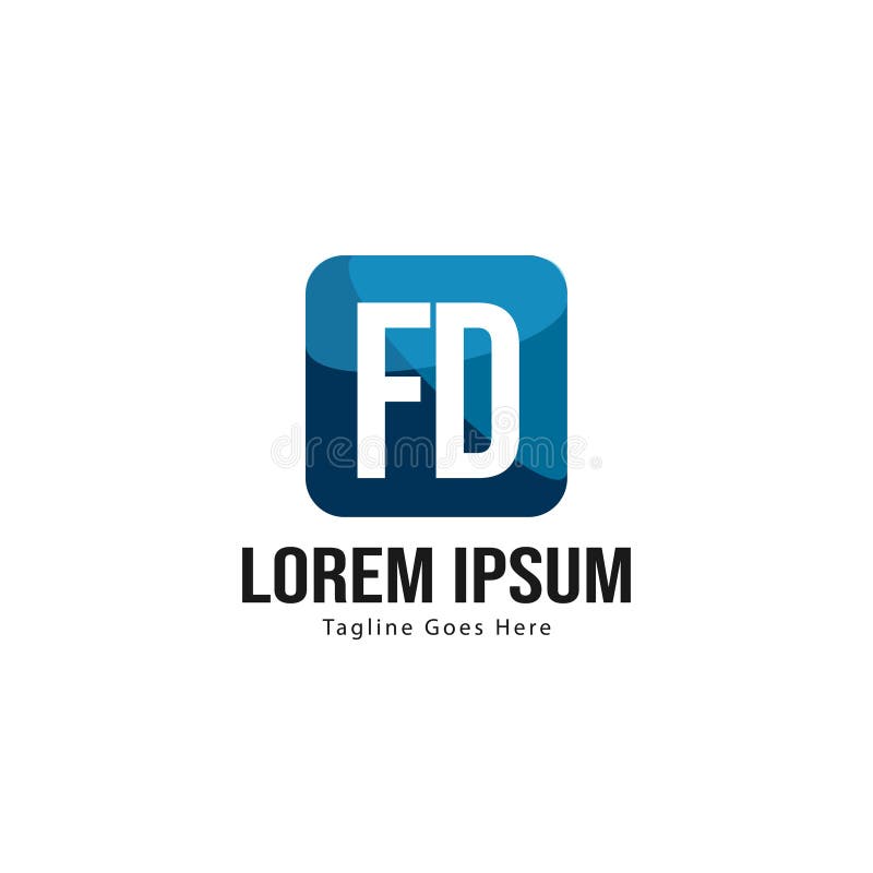 Letter Fd Modern Logo Stock Illustrations – 1,147 Letter Fd Modern Logo ...