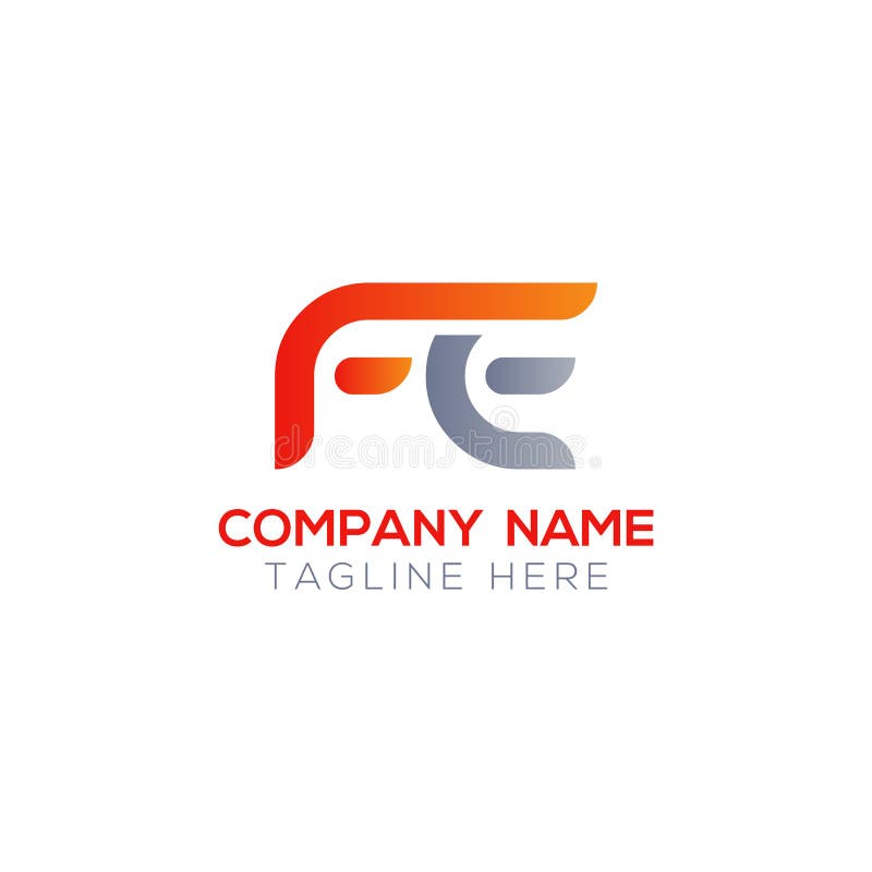 Initial FE Letter Logo with Creative Modern Business Typography Vector ...