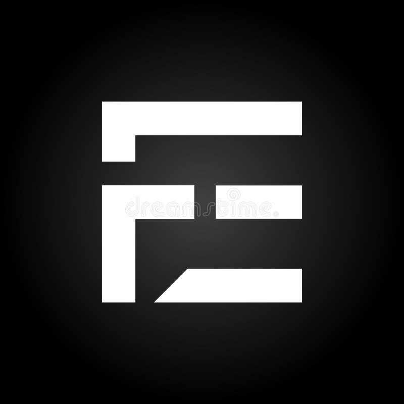 Initial FE Letter Logo with Creative Modern Business Typography Vector ...
