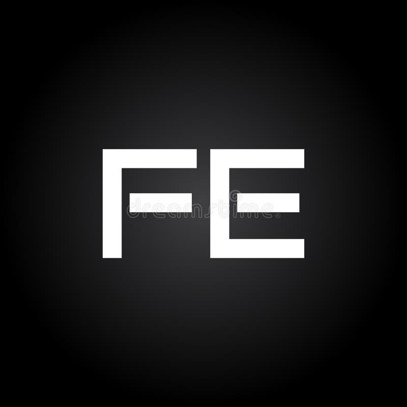 Initial FE Letter Logo with Creative Modern Business Typography Vector ...