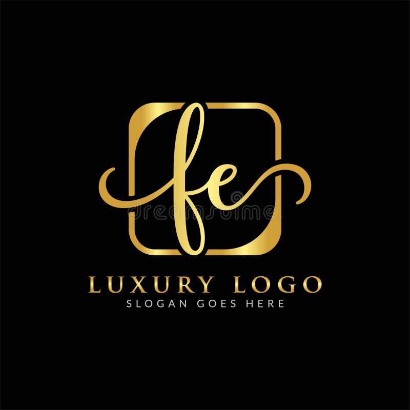 Initial FE Letter Logo with Creative Modern Business Typography Vector ...