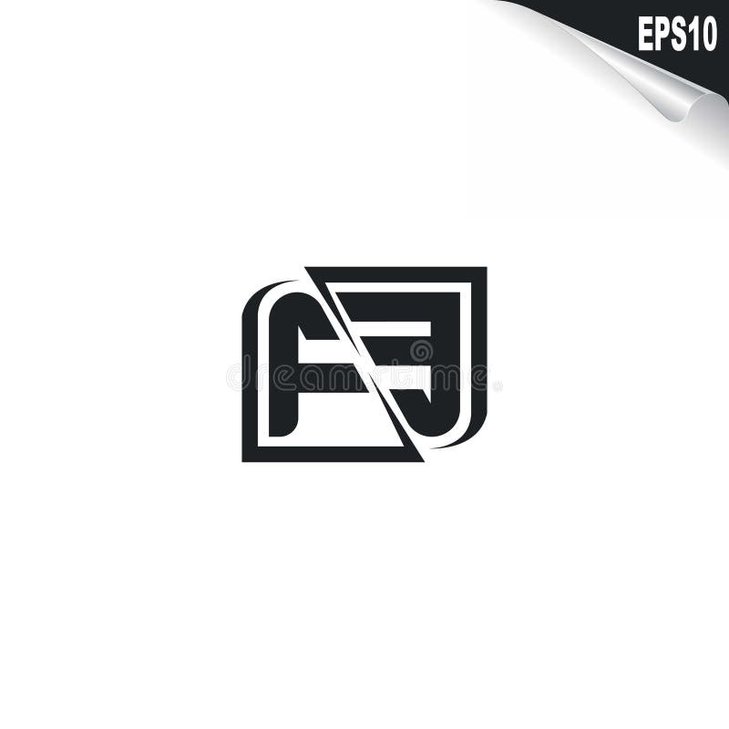 Initial FE Logo Design with Shape Style, Logo Business Branding Stock ...