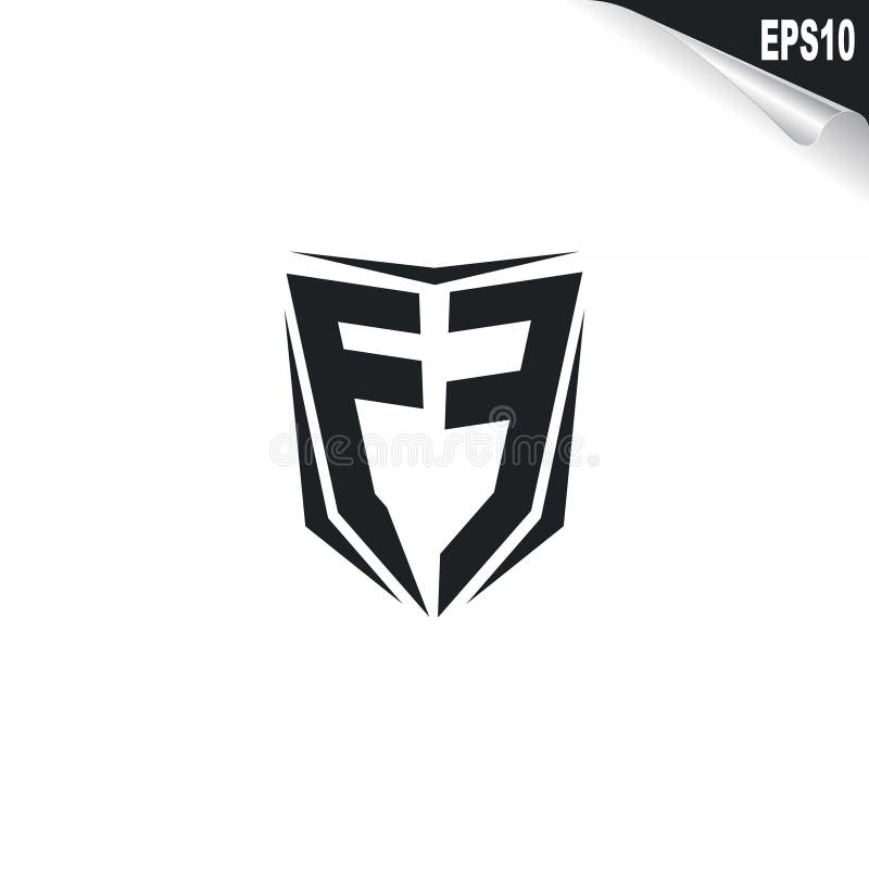 Initial FE Logo Design with Shield Style, Logo Business Branding Stock ...