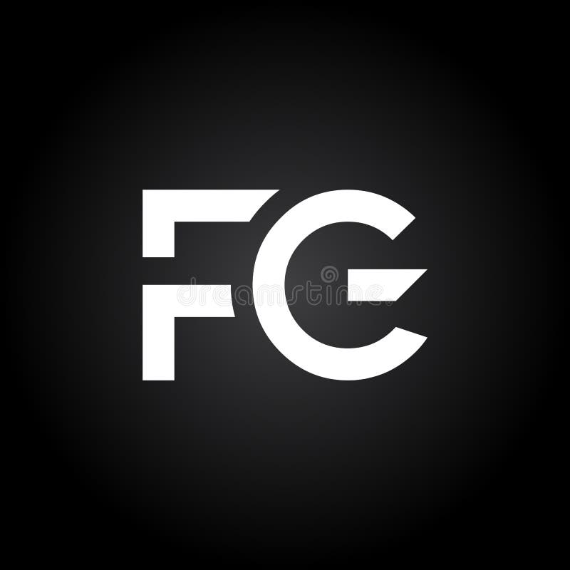 FG Monogram Logo with Modern Shield Style Design Template Stock Vector ...