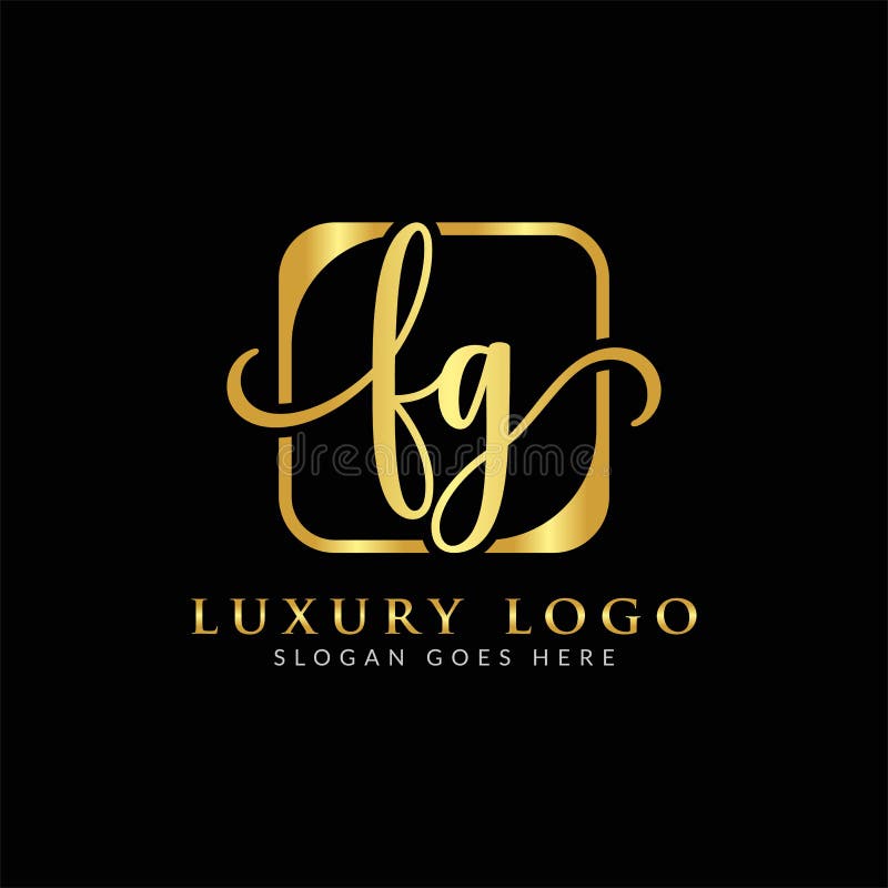 Initial FG Letter Logo with Creative Modern Business Typography Vector ...