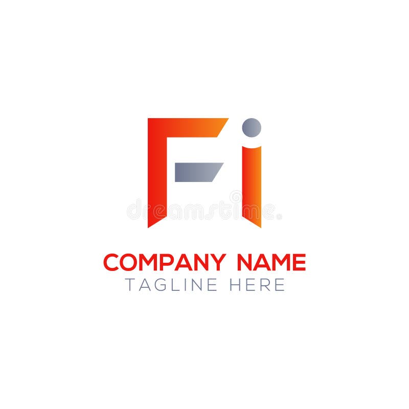 Initial FI Letter Logo with Creative Modern Business Typography Vector ...