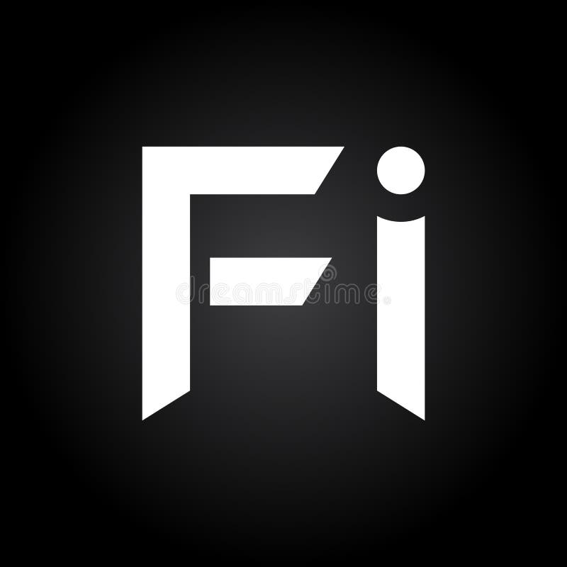 Initial FI Letter Logo with Creative Modern Business Typography Vector ...