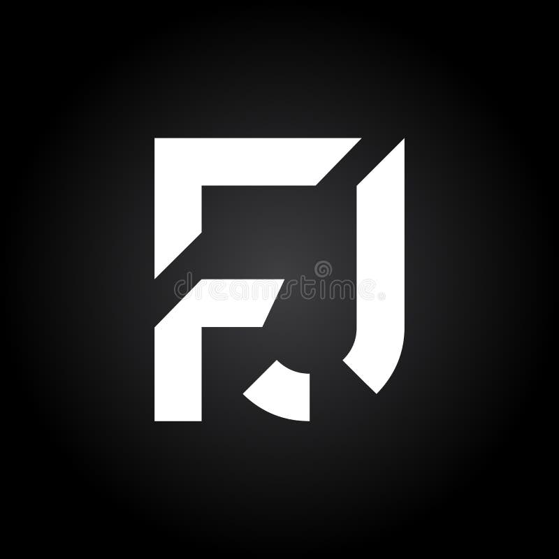 Initial FJ Letter Logo with Creative Modern Business Typography Vector ...