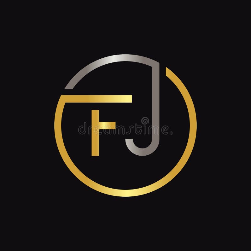 Initial FJ Letter Logo Creative Typography Vector Template. Creative ...