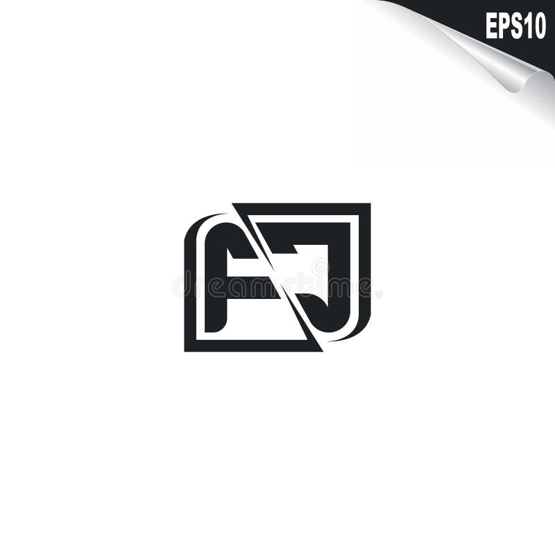 Initial FJ Logo Design with Shape Style, Logo Business Branding Stock ...