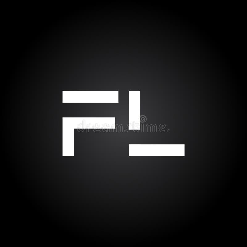 Initial FL Letter Logo with Creative Modern Business Typography Vector ...