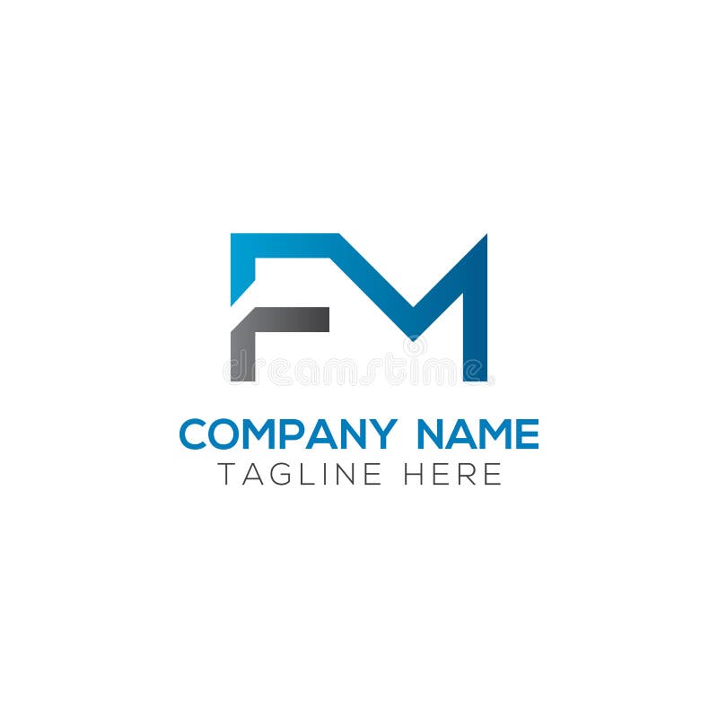 Initial FM Letter Logo with Creative Modern Business Typography Vector ...