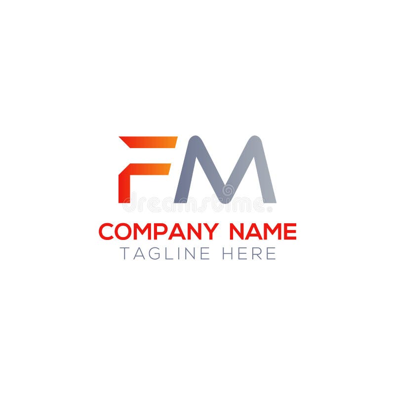 Initial FM Letter Logo with Creative Modern Business Typography Vector ...