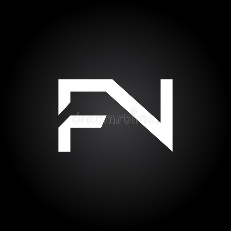 Initial FN Letter Logo with Creative Modern Business Typography Vector ...
