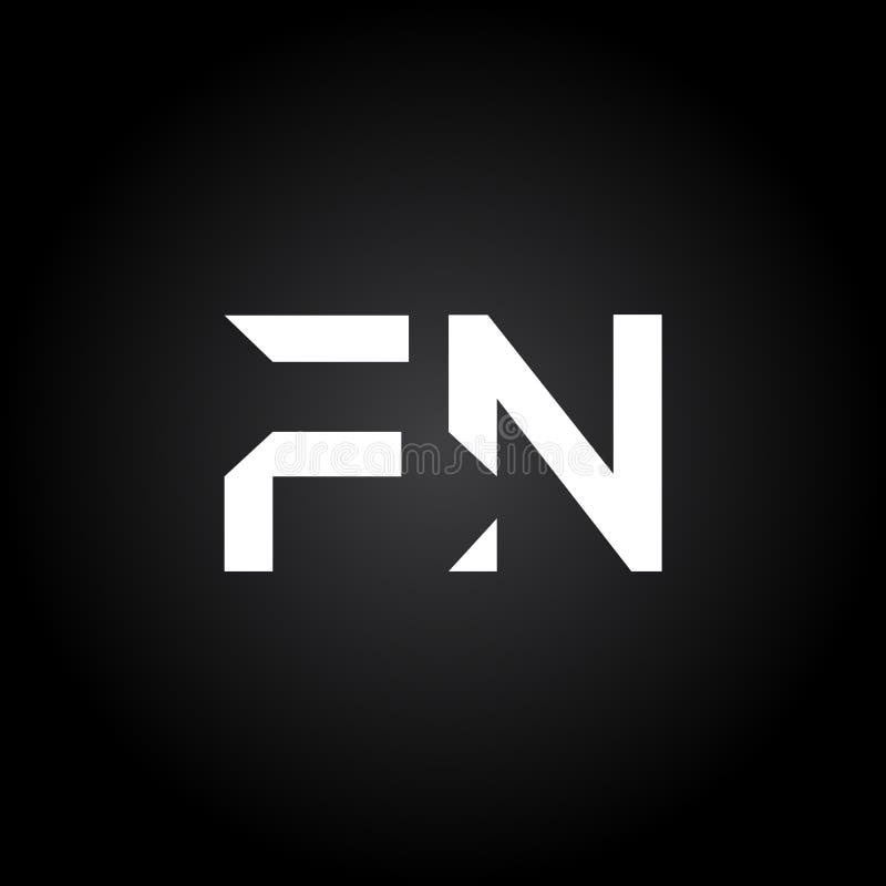 Initial FN Letter Logo with Creative Modern Business Typography Vector ...