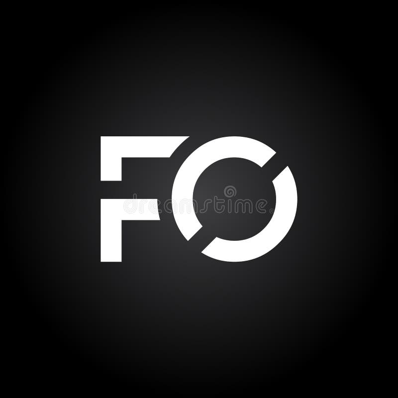 Initial FO Letter Logo with Creative Modern Business Typography Vector ...
