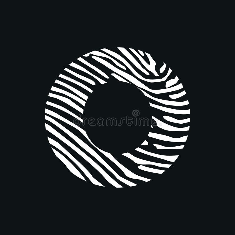 Initial Font O Zebra Texture Stock Vector - Illustration of creative ...