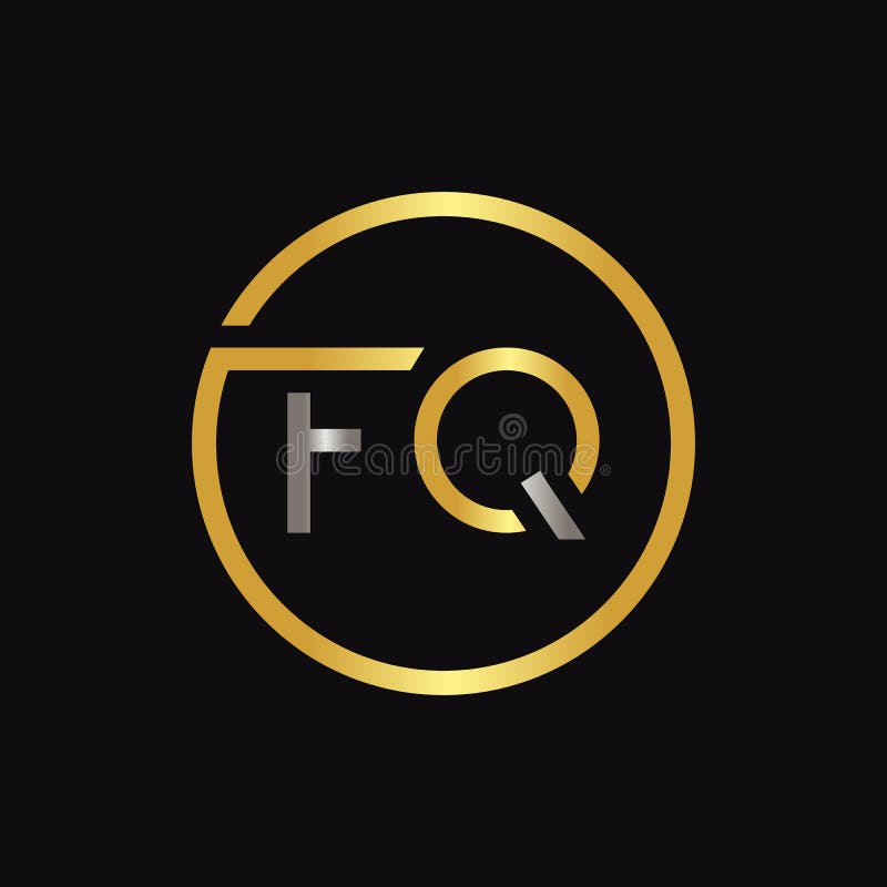 Initial FQ Letter Logo Creative Typography Vector Template. Creative ...