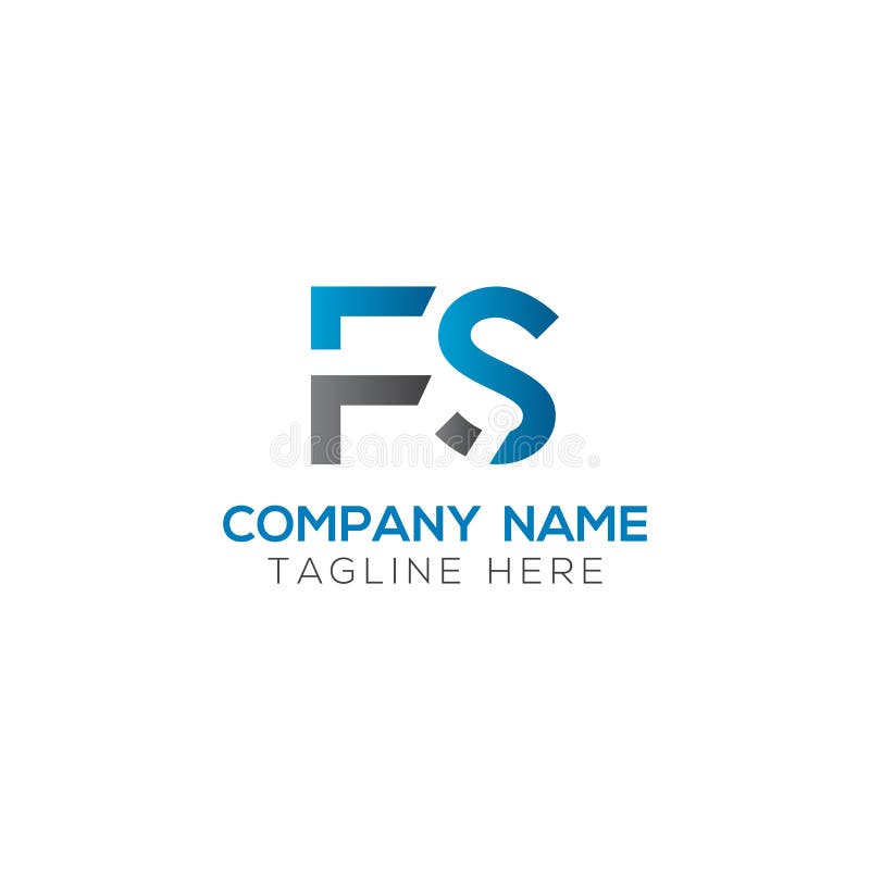 Initial FS Letter Logo with Creative Modern Business Typography Vector ...