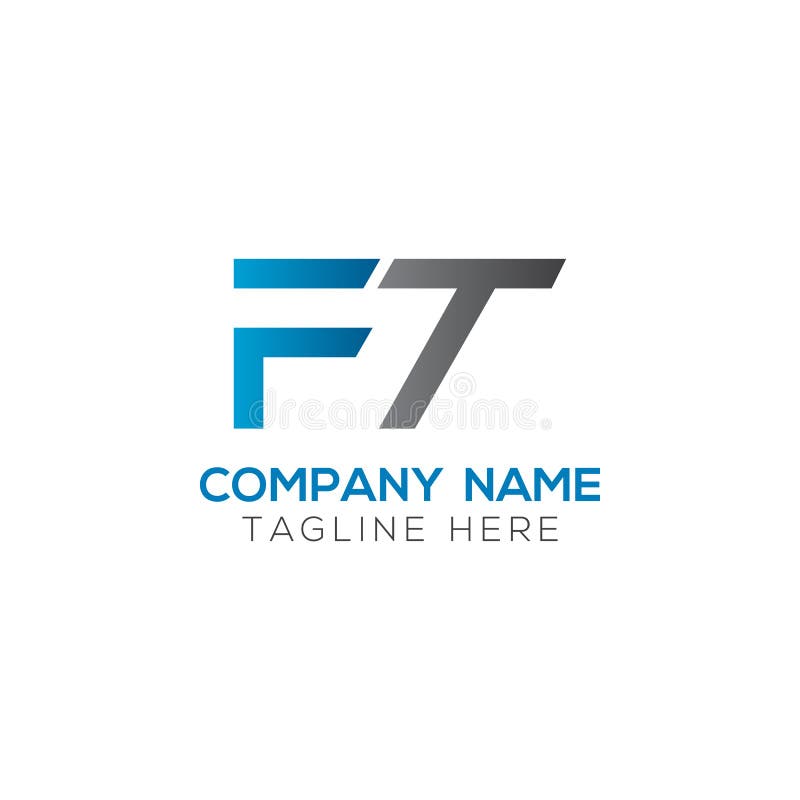 Initial FT Letter Logo with Creative Modern Business Typography Vector ...
