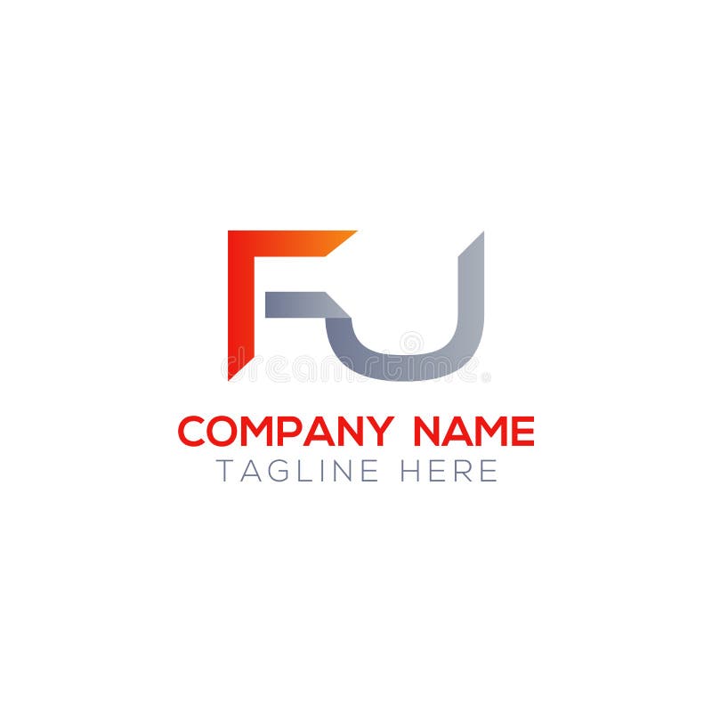Initial FU Letter Logo with Creative Modern Business Typography Vector ...