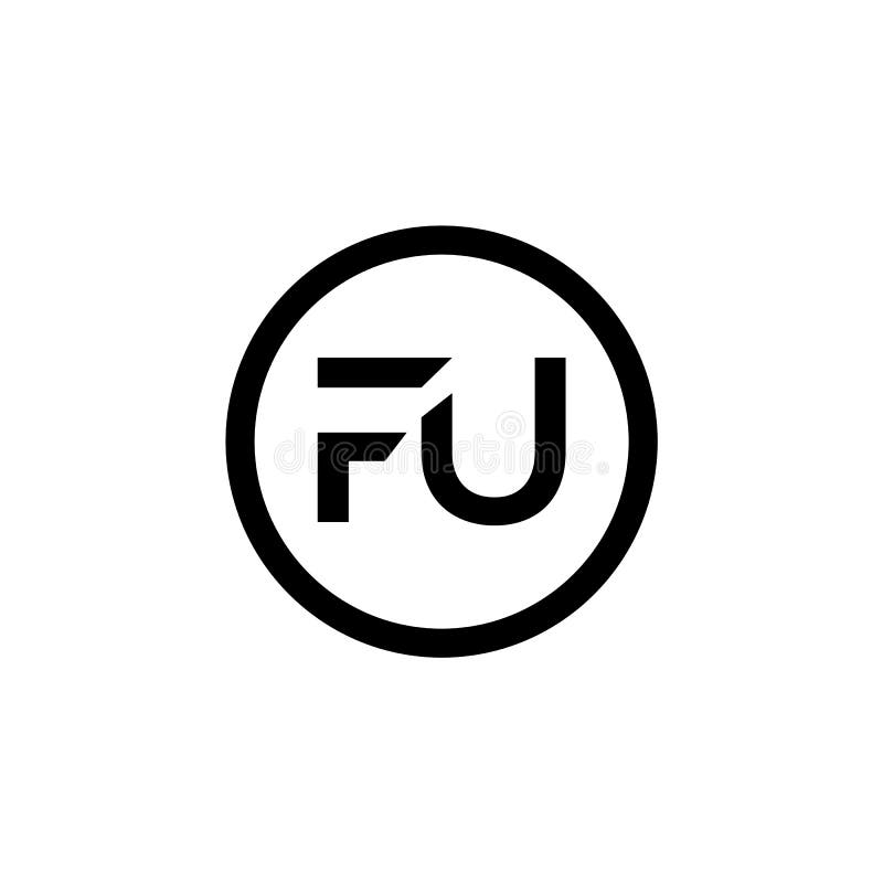 Initial FU Letter Logo with Creative Modern Business Typography Vector ...