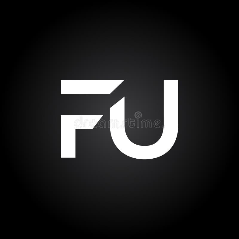 Initial FU Letter Logo with Creative Modern Business Typography Vector ...