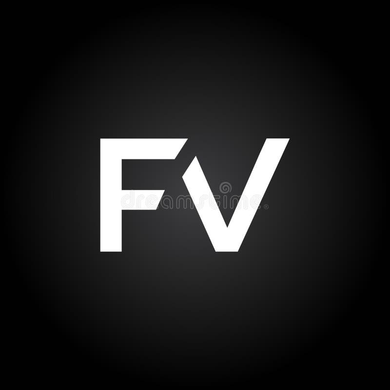 Initial FV Letter Logo with Creative Modern Business Typography Vector ...