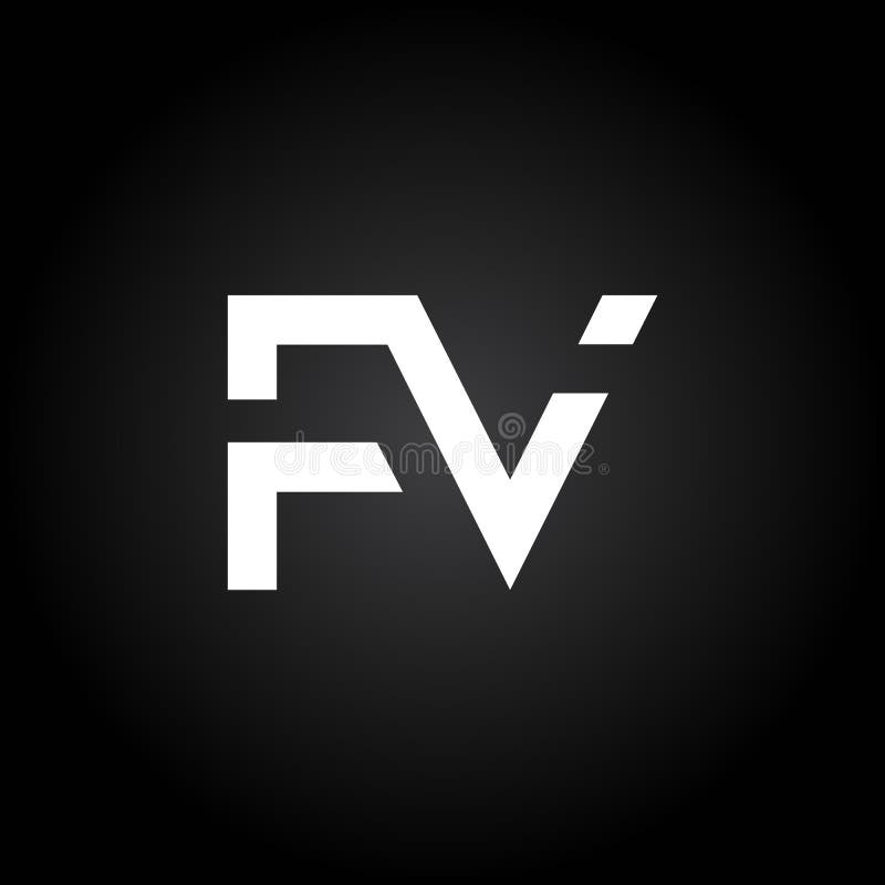 Initial FV Letter Logo with Creative Modern Business Typography Vector ...