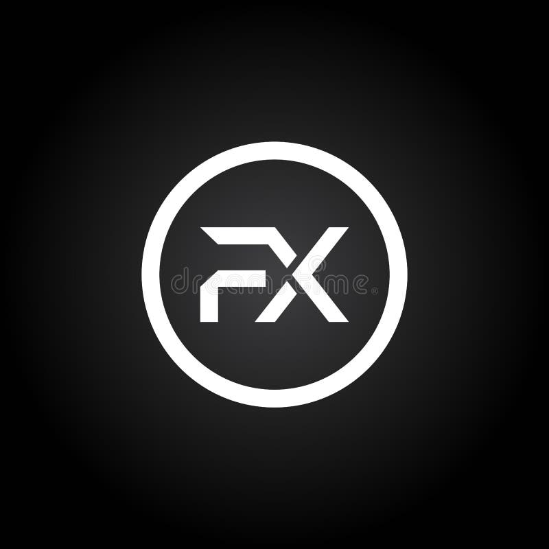 Initial FX Letter Logo with Creative Modern Business Typography Vector ...