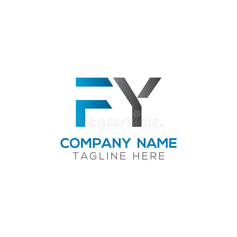 Initial FY Letter Logo with Creative Modern Business Typography Vector ...