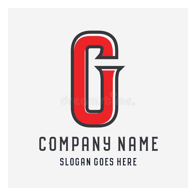 Initial G Logo Creative Design in Flat Style with Color Stock Vector ...